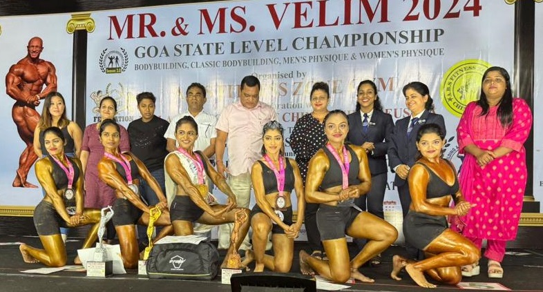 The Goan EveryDay: ﻿Ameet, Olivia top bodybuilders at Mr & Ms Velim 2024