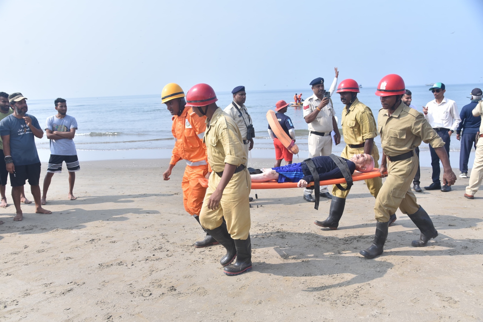 The Goan EveryDay: Tsunami mock drill conducted at Morjim