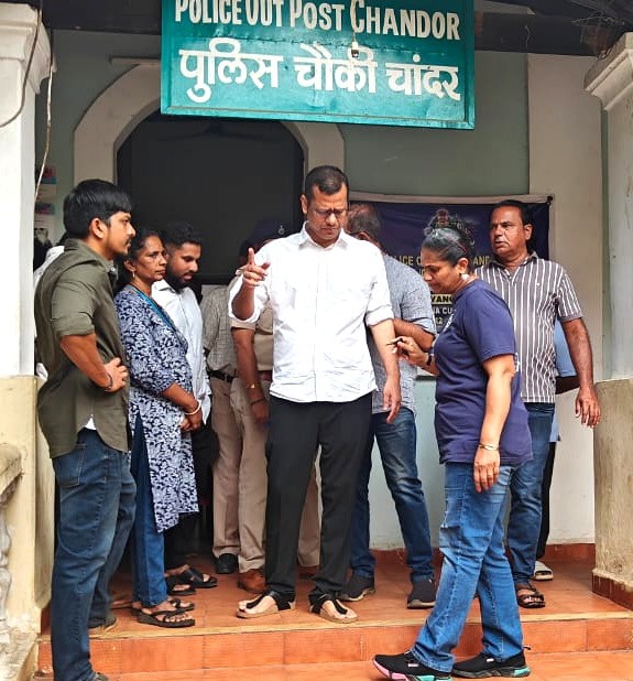 The Goan EveryDay: Yuri inspects Chandor outpost, proposes police ...