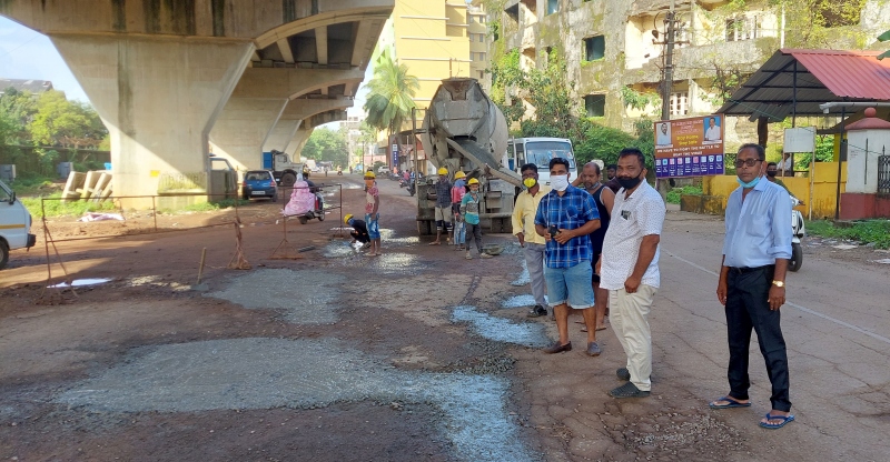 The Goan EveryDay: ﻿Gammon India takes up repair of Baina road