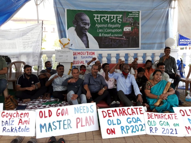 The Goan EveryDay: OLD GOA STRUCTURE: Mandrem, Ponda locals come out in ...