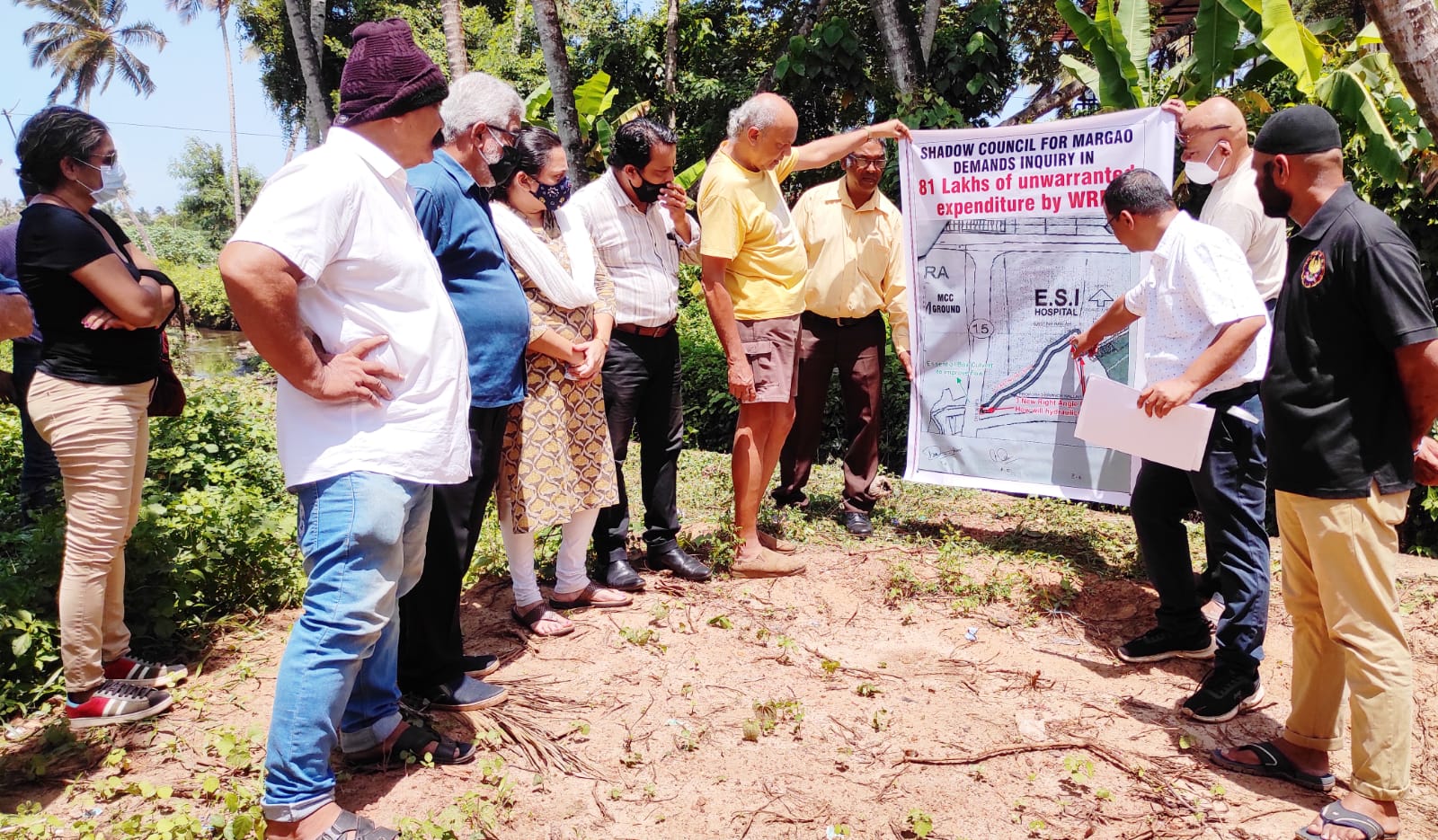 The Goan EveryDay: Excavation exposes walls of existing nullah: Margao ...