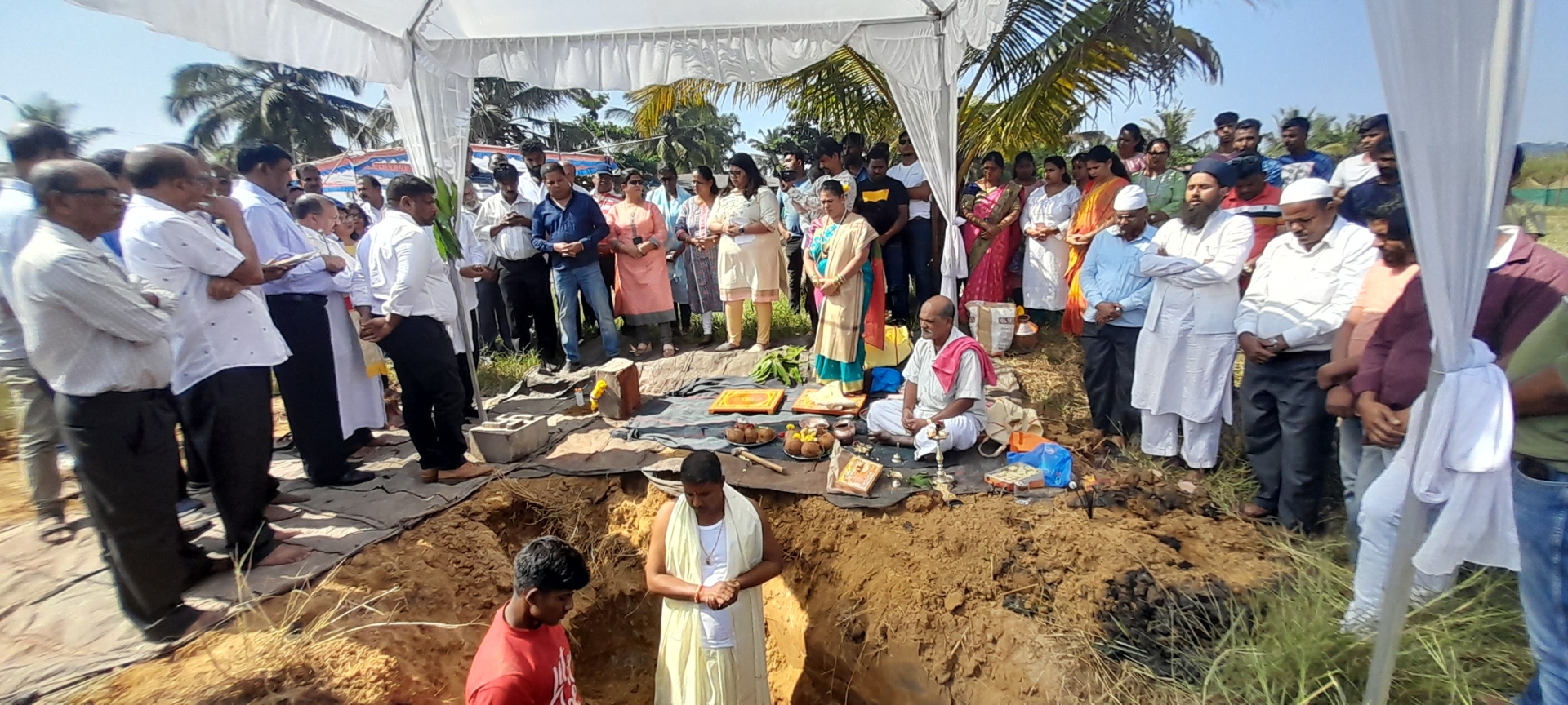 The Goan EveryDay: Religious leaders bless foundation stone of St Cruz ...