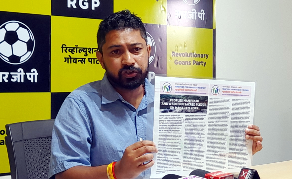 The Goan EveryDay: RGP to hold corner meeting on Mhadei at Sattari on ...