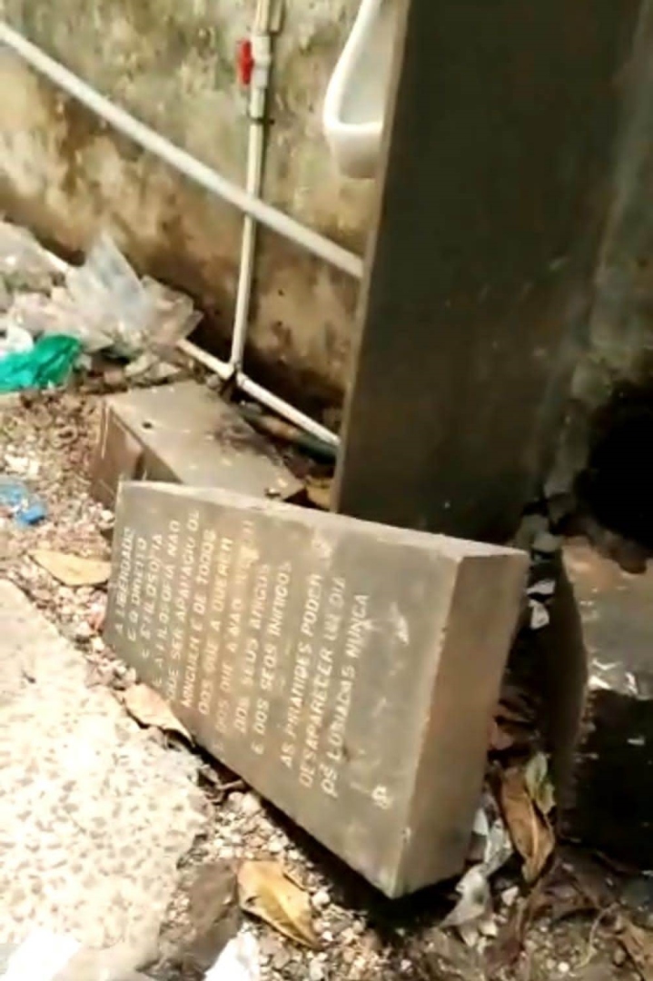 The Goan EveryDay: Stones with names dumped near urinal at Lohia Maidan ...
